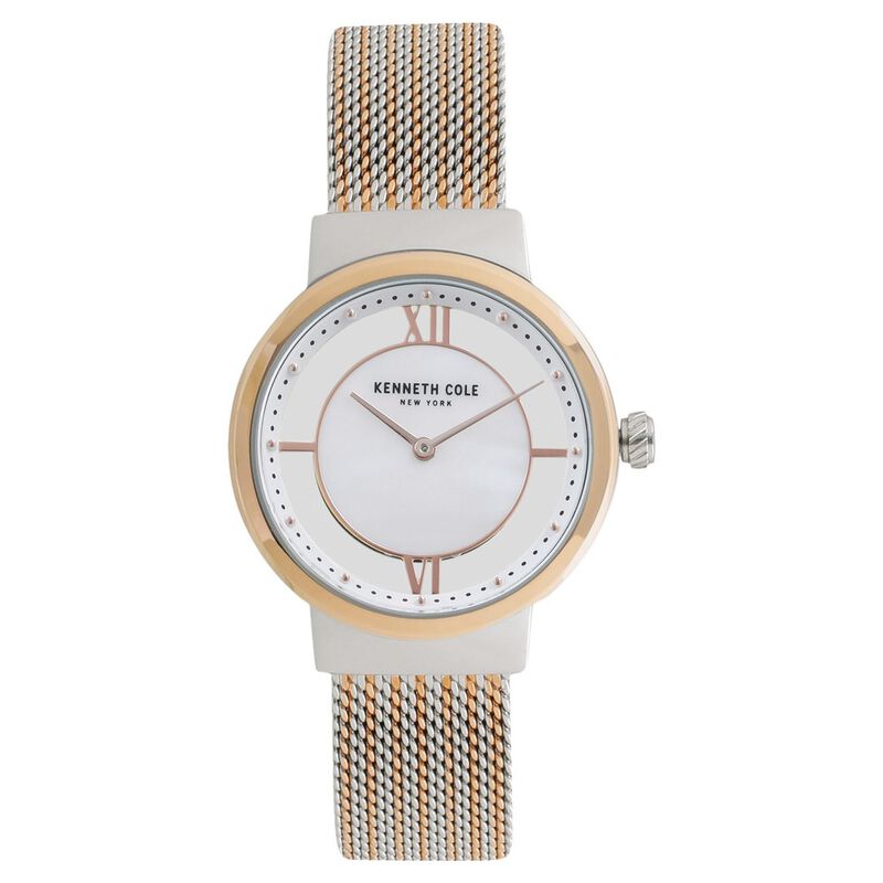 Buy Online Kenneth Cole Quartz Analog Mother Of Pearl Dial Stainless