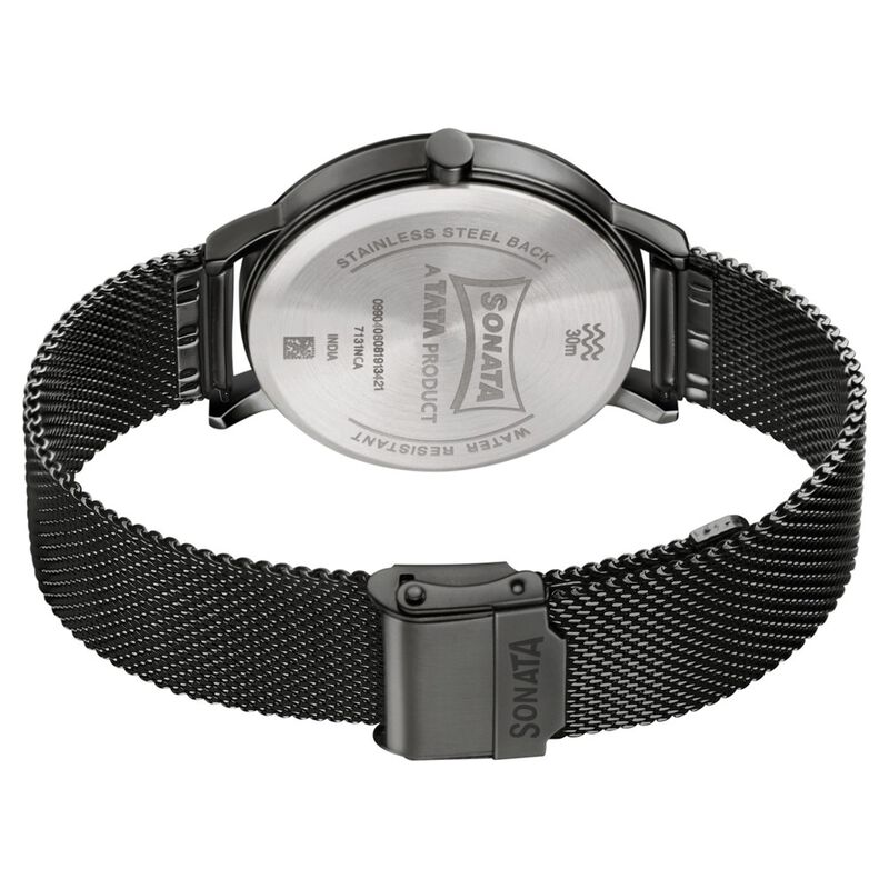 Buy Online Sonata Quartz Analog with Date Grey Dial Stainless Steel ...