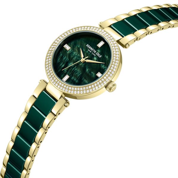 Buy Online Kenneth Cole Quartz Analog Green Dial Green Stainless Steel ...