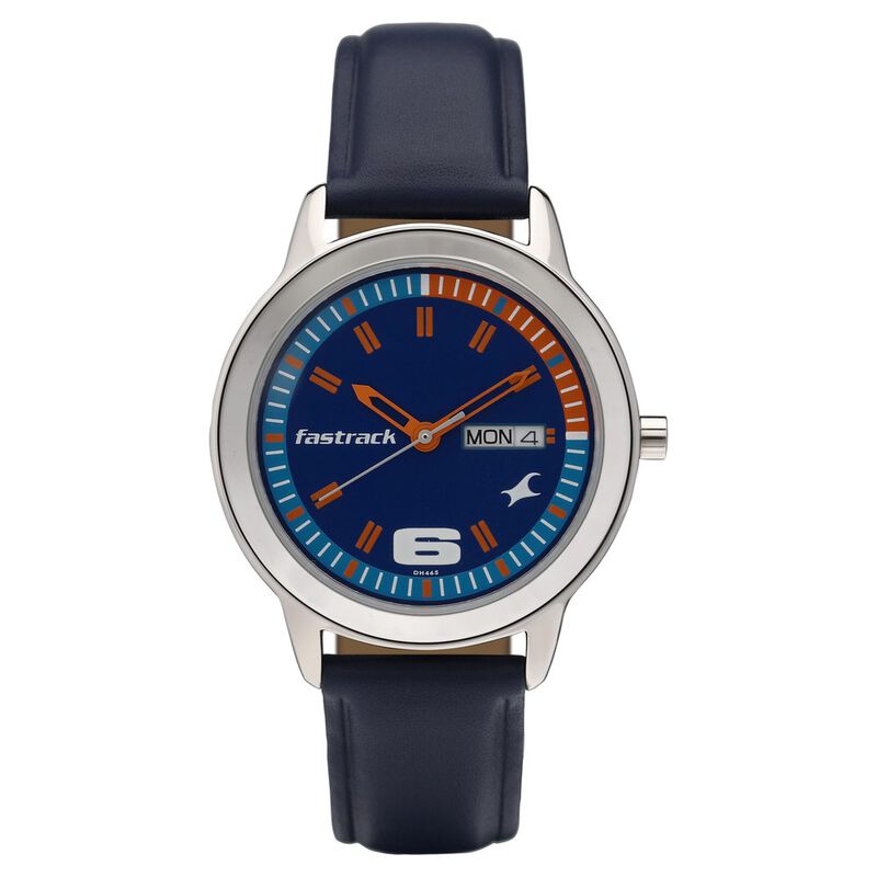 Buy Online Fastrack Blue Dial Quartz Analog with Day and Date Watch for ...