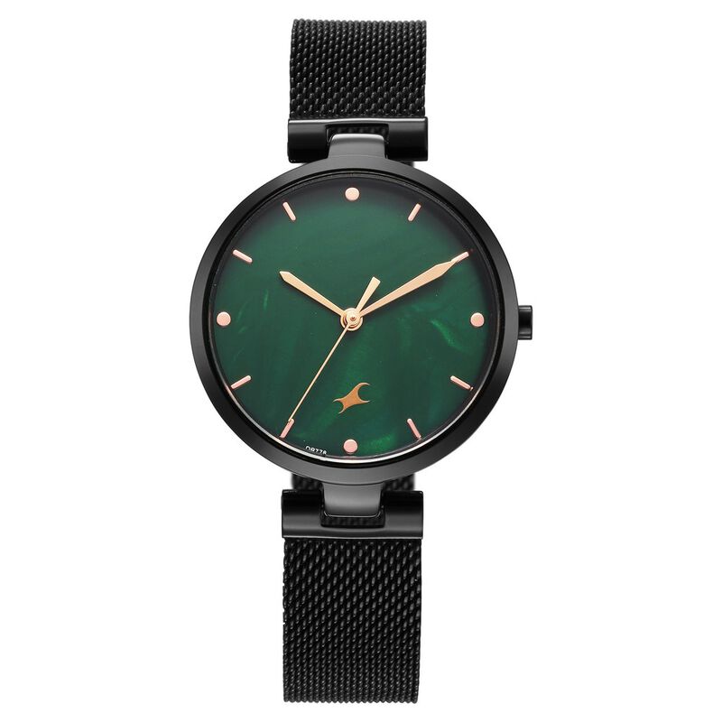 Buy Online Fastrack Stunners X Quartz Analog Green Mother Of Pearl Dial ...