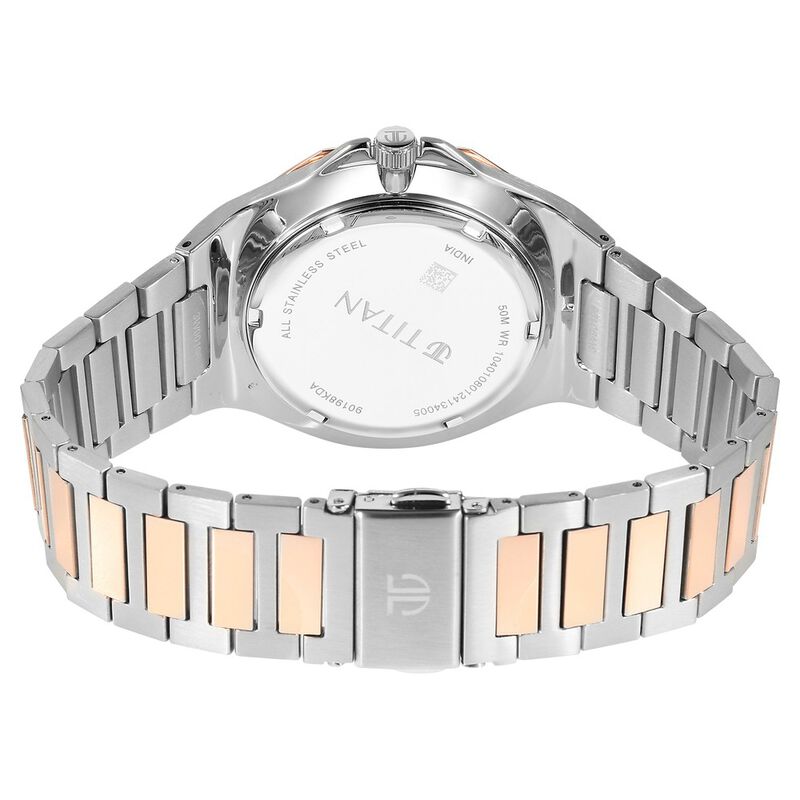 Buy Online Titan Classic Slim Multifunction Quartz Multifunction Silver ...