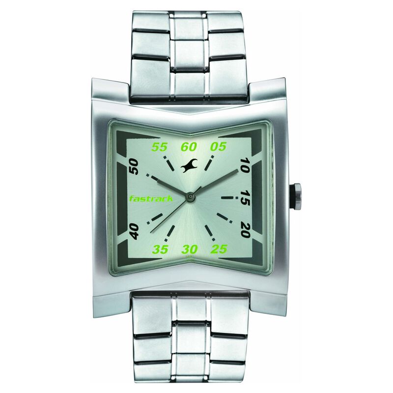 Buy Online Fastrack Quartz Analog White Dial Stainless Steel Strap ...