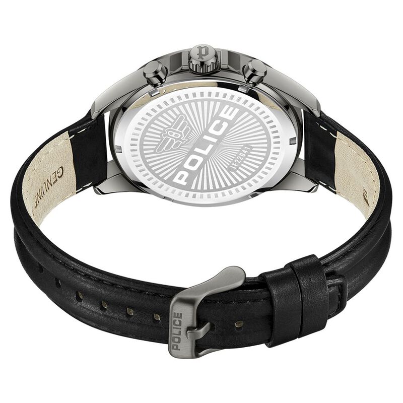 Buy Online Police Blue Dial Black Strap Multifunction Watch for Men ...