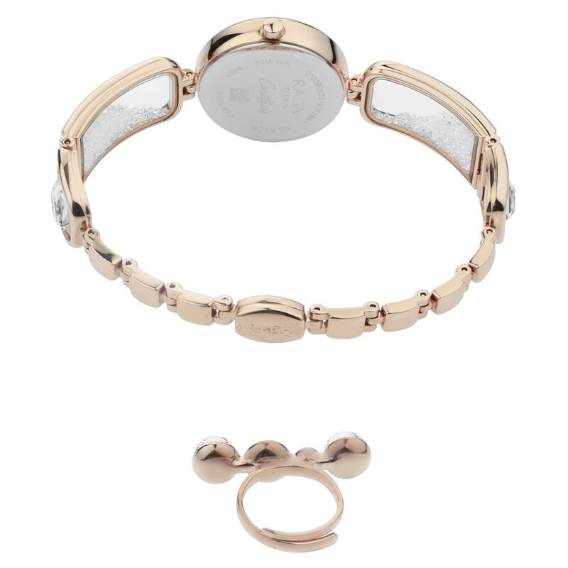 Buy Online Titan Raga Cocktails Mother of Pearl Dial Analog Metal Strap ...