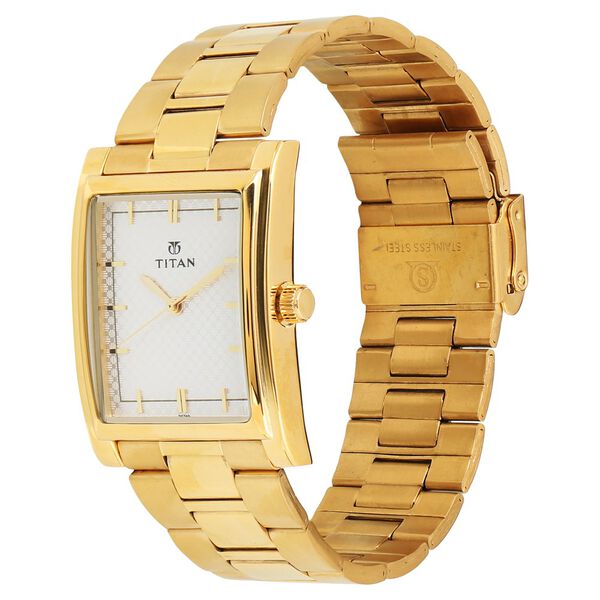 Buy Online Titan Quartz Analog Silver Dial Stainless Steel Strap Watch ...