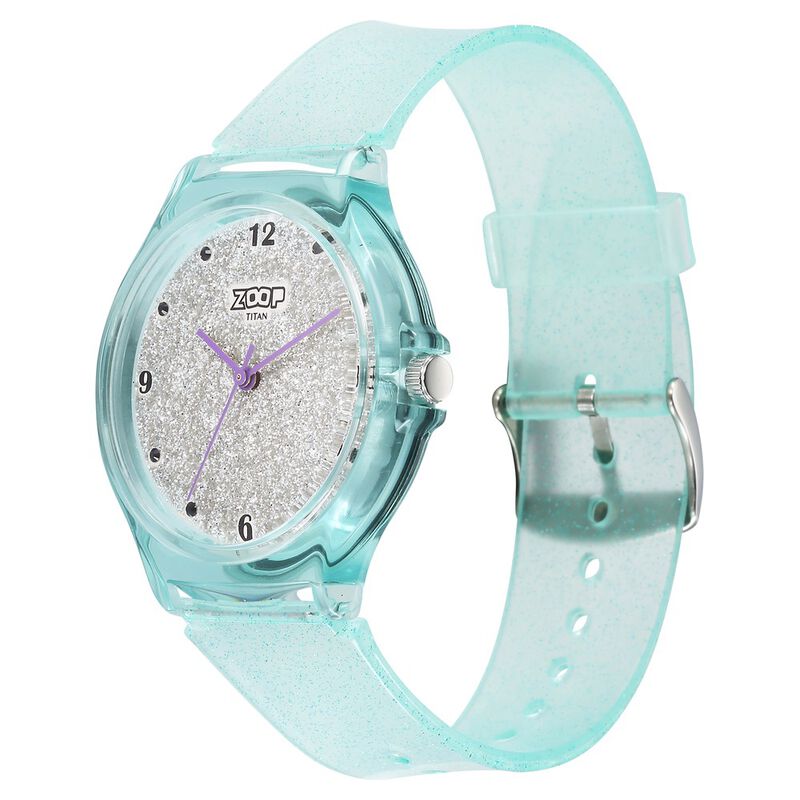 Buy Online Zoop by Titan Glitter Quartz Analog Grey Dial Polyurethane ...