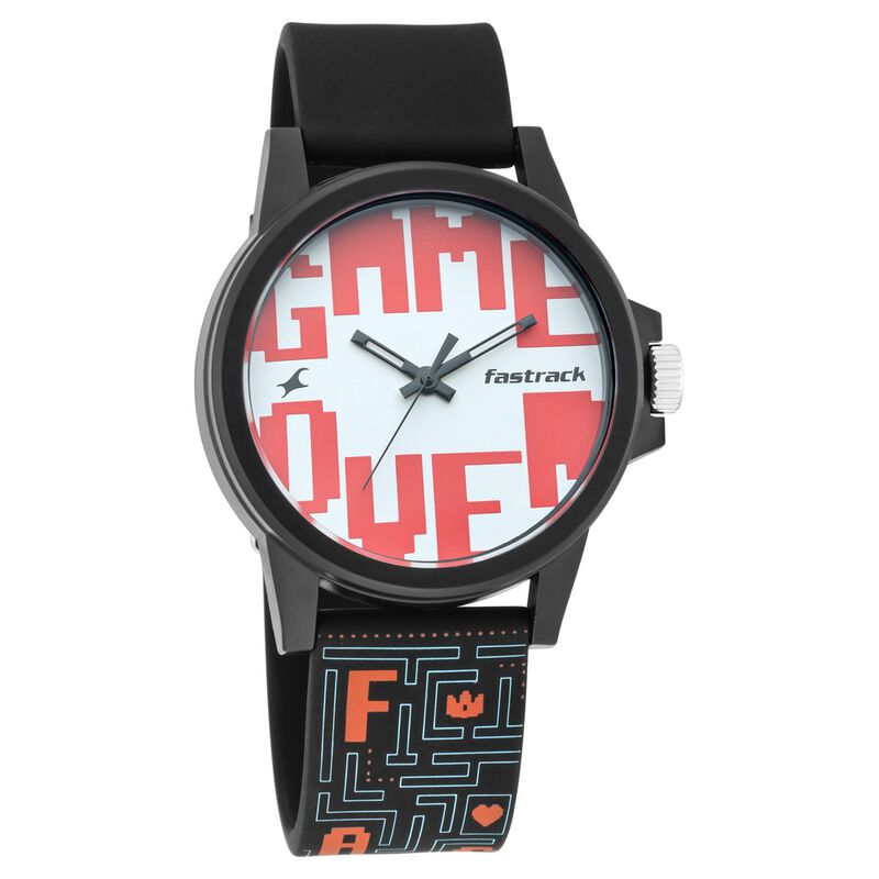 Buy Online Fastrack Arcade Quartz Analog Multicoloured Dial Silicone ...