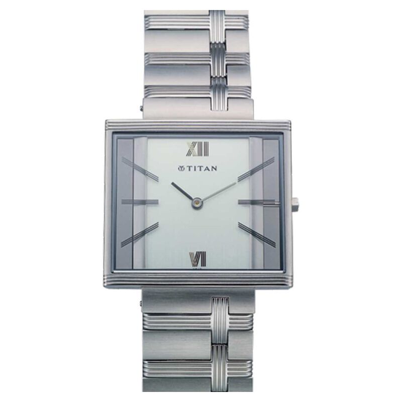 Buy Online Titan Edge Quartz Analog Silver Dial Watch For Men ...