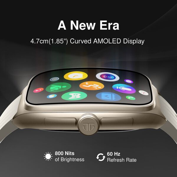 Buy Online Titan Evolution 4.6 cm Curved AMOLED Display, 390x450 ...