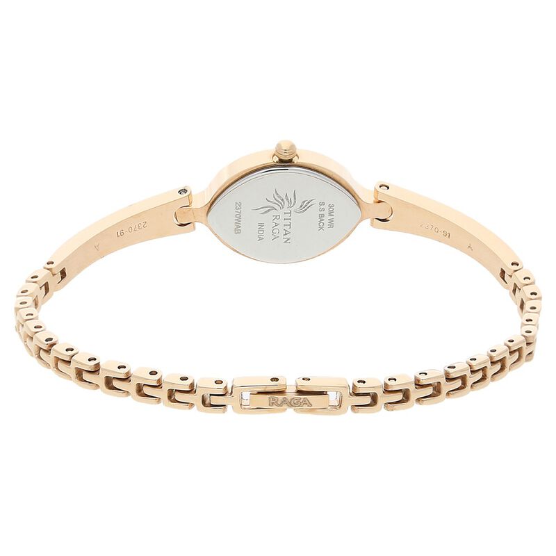 Buy Online Titan Raga Off White Dial Women Watch With Metal Strap ...