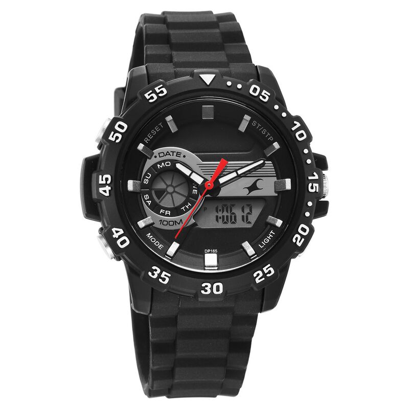 Buy Online Fastrack Street line Quartz Analog Digital Black Dial ...