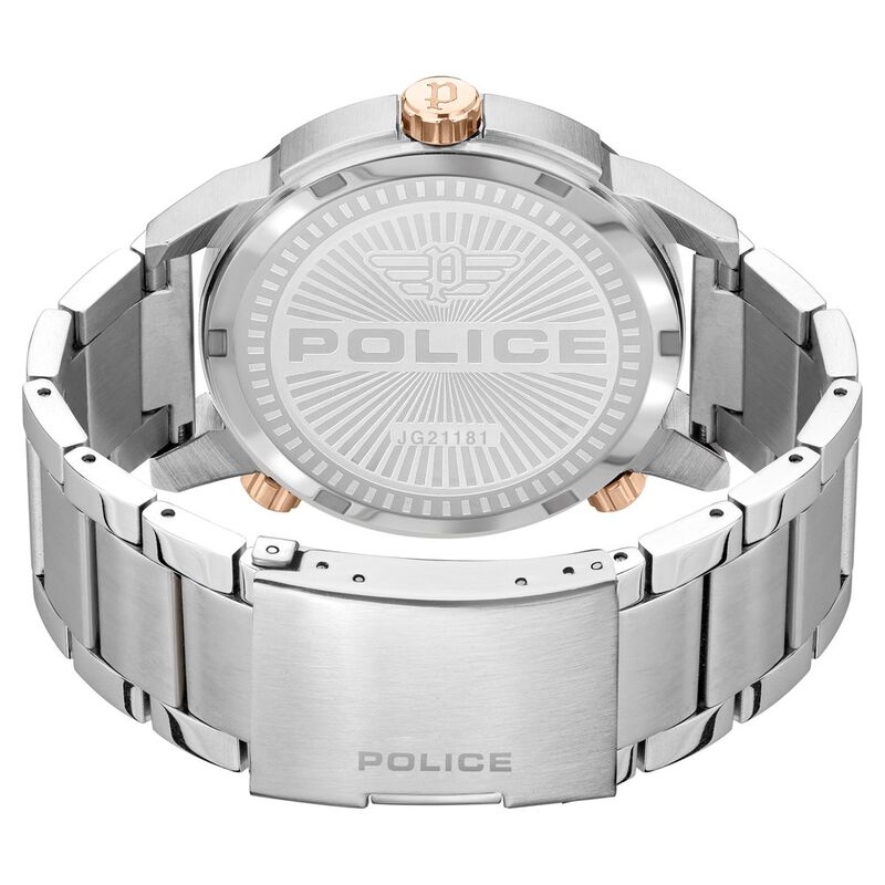 Buy Online Police Quartz Multifunction Blue Dial Stainless Steel Strap ...