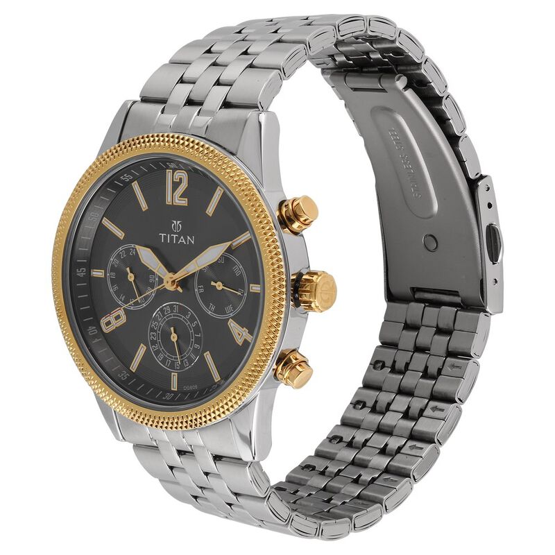Buy Online Titan Men's Metropolitan Luxe: Multifunction Anthracite Dial ...