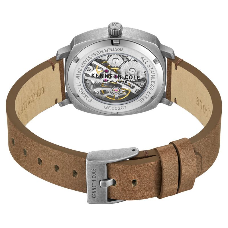 Buy Online Kenneth Cole Silver Dial Analog Mechanical Hand Wound Watch ...