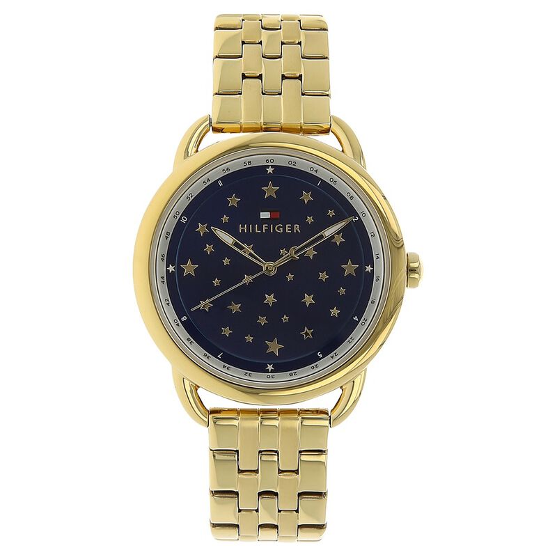 Buy Online Tommy Hilfiger Quartz Analog Blue Dial Metal Strap Watch for ...
