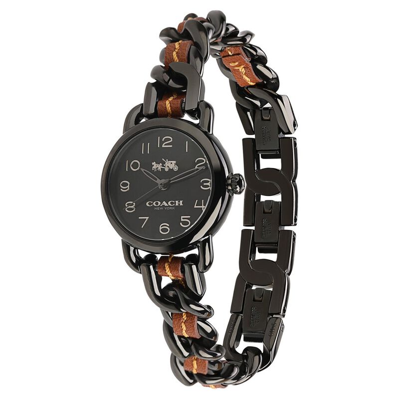 Buy Online Coach Quartz Analog Black Dial Watch for Women ...