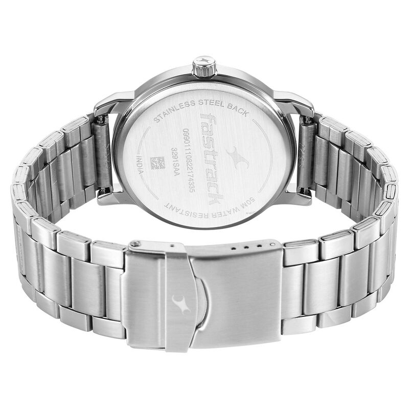 Buy Online Fastrack Stunners Quartz Analog Grey Dial Metal Strap Watch ...