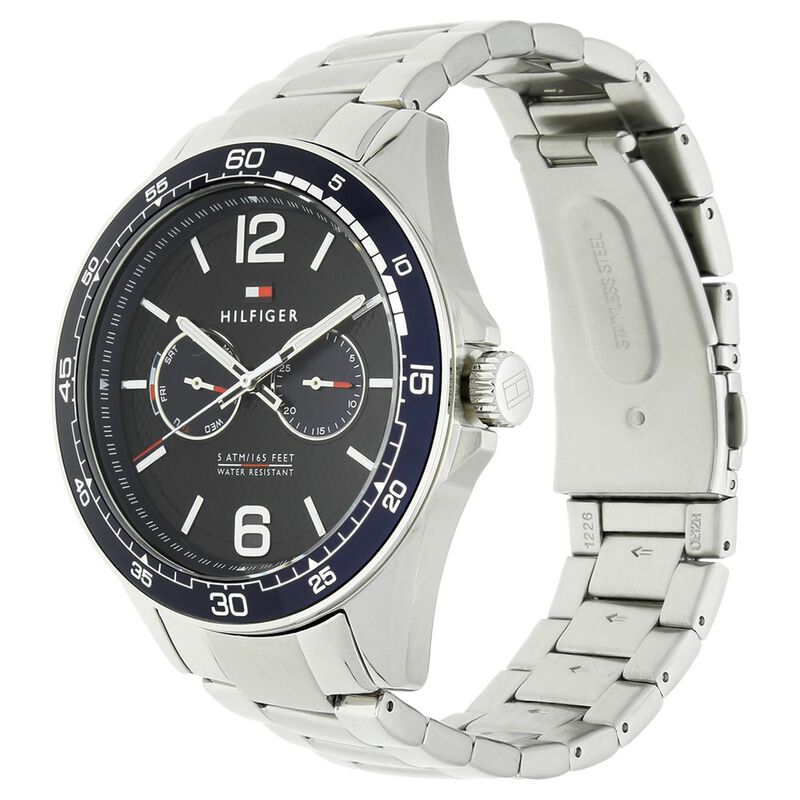 Buy Online Tommy Hilfiger Quartz Multifunction Blue Dial Stainless ...