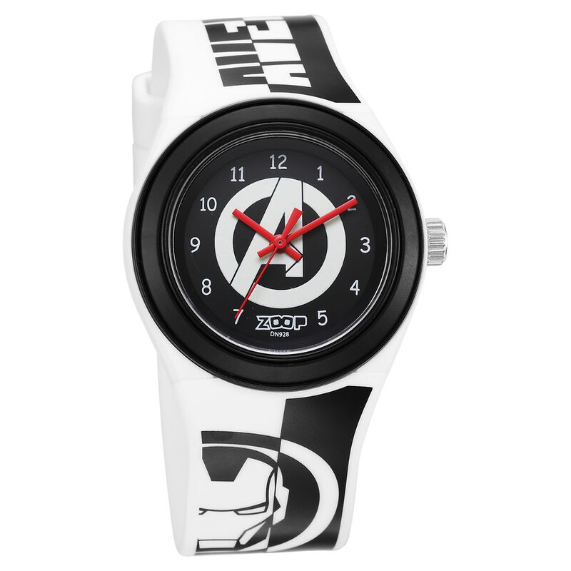 Buy Online Zoop Marvel Avengers Analog Watch with Black Dial & White ...
