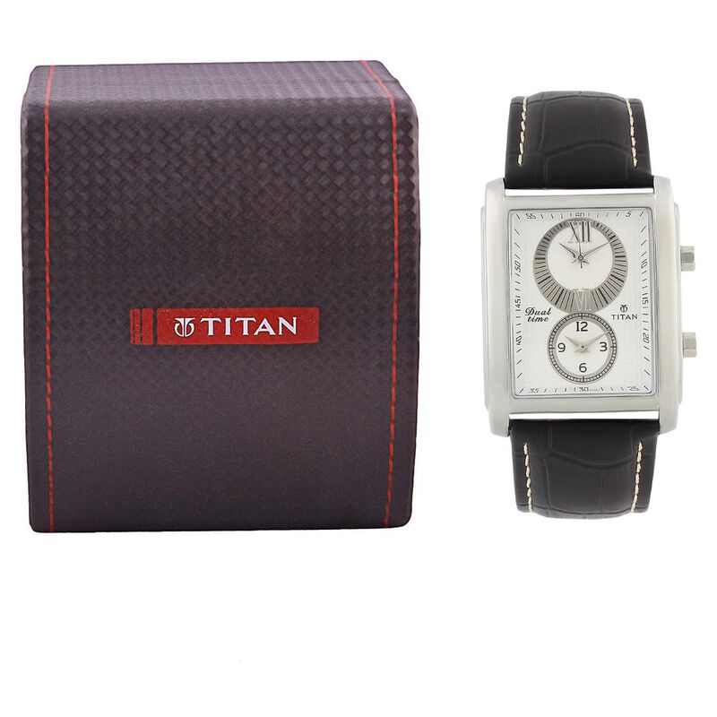 Buy Online Titan Octane White Dial Analog Leather Strap watch for Men ...