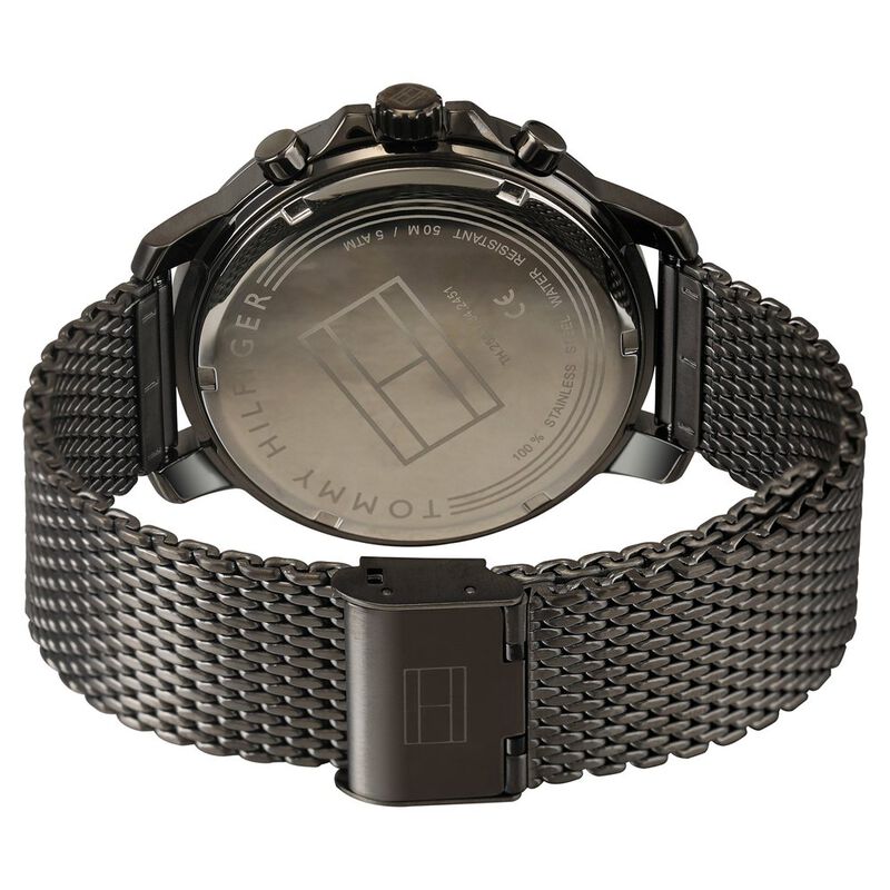 Buy Online Tommy Hilfiger Quartz Multifunction Grey Dial Stainless ...