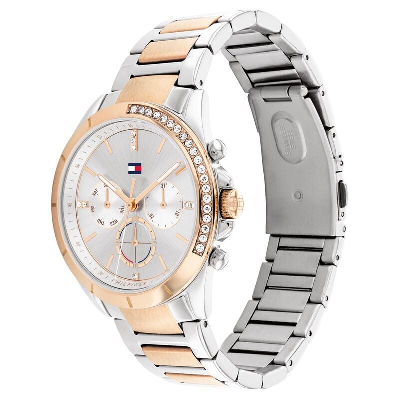Buy Online Tommy Hilfiger Quartz Multifunction Grey Dial Stainless ...