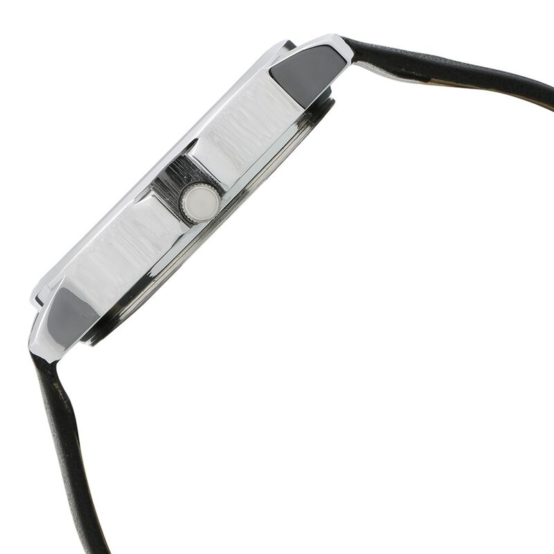 Buy Online Sonata Quartz Analog with Day and Date Silver Dial Leather ...