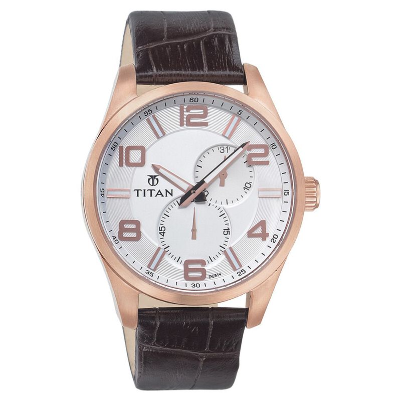 Buy Online Titan Quartz Analog Silver Dial Watch for Men - 90010wl01j ...
