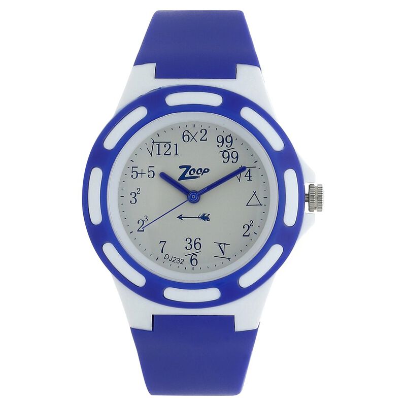 Buy Online Zoop By Titan Quartz Analog White Dial PU Strap Watch for ...