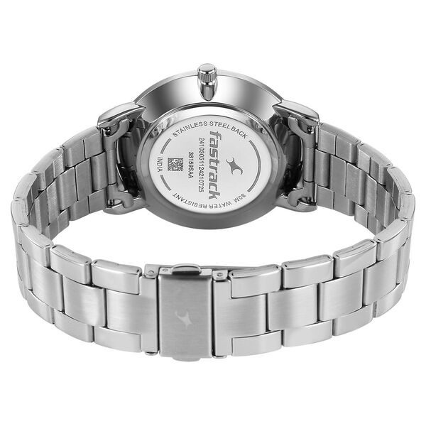 Buy Online Fastrack Stunners X Quartz Analog Green Dial Stainless Steel ...