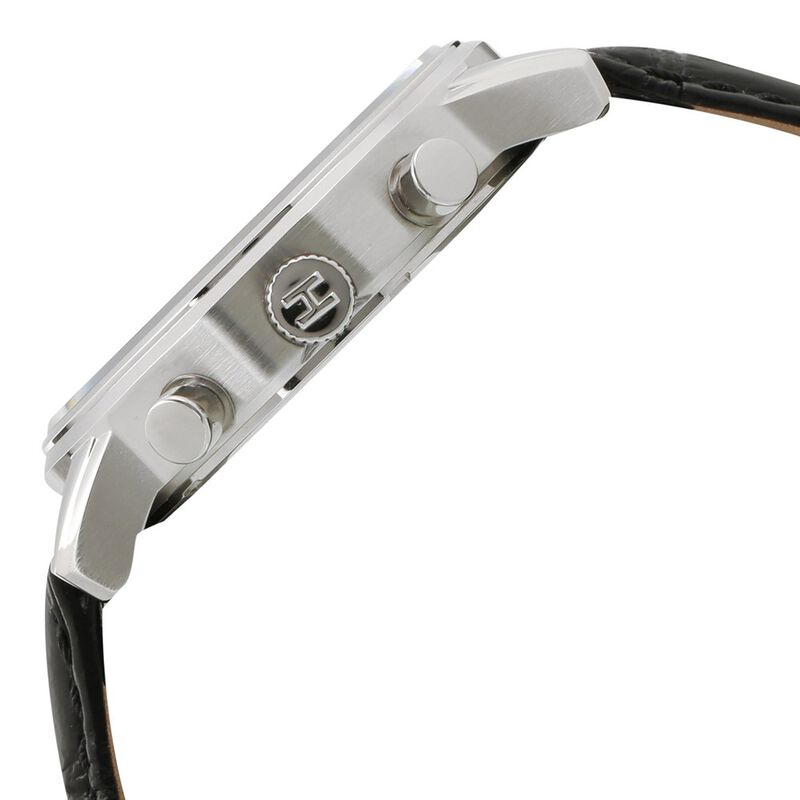 Buy Online Tommy Hilfiger Quartz Multifunction Black Dial Leather Strap ...