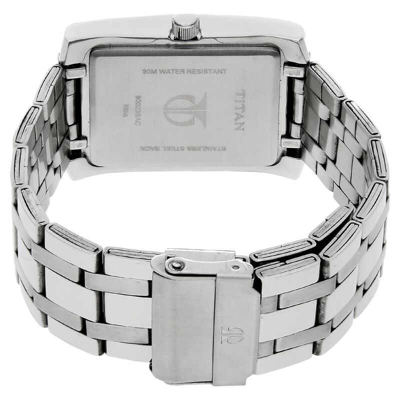 Buy Online Titan Rectangle Black Dial Analog with Day and Date ...