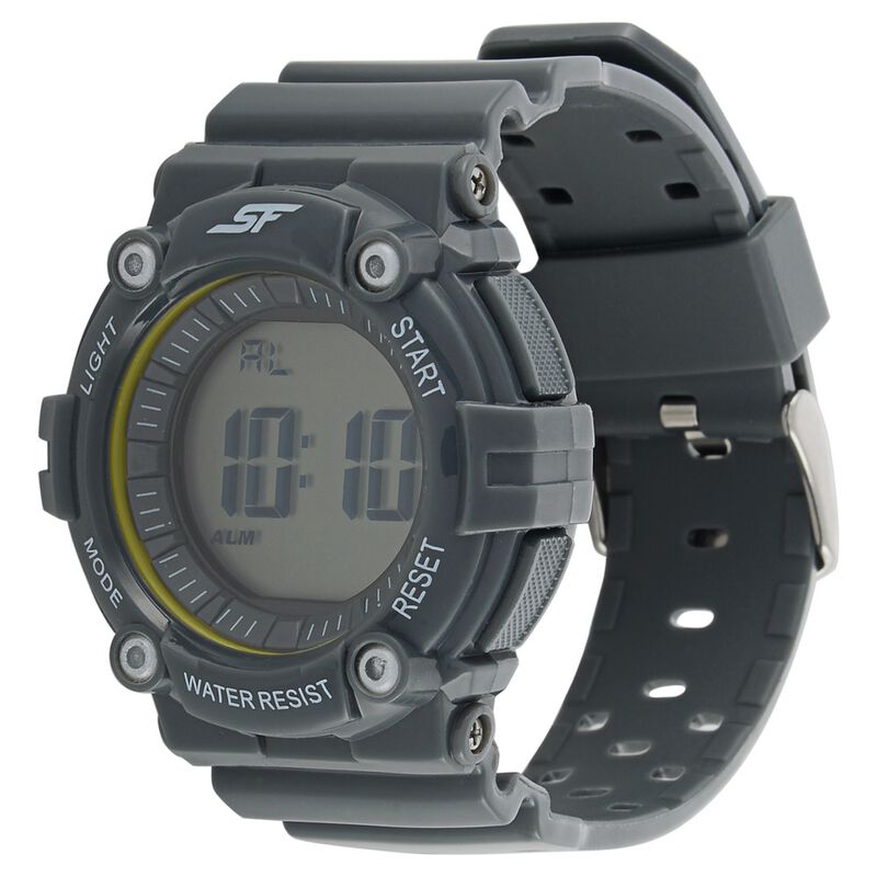 Buy Online SF Digital Dial Grey Plastic Strap Watch for Men ...