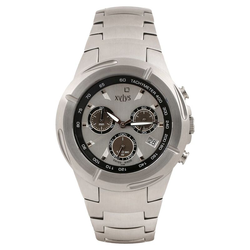 Buy Online Xylys Swiss Chronograph Silver Stainless Steel Strap and ...