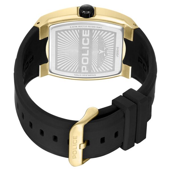 Buy Online Police Quartz Multifunction Black Dial Black Silicone Strap ...
