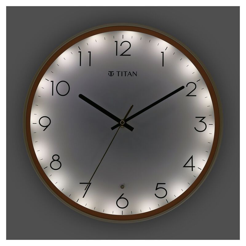 Buy Online Titan Classic LED Backlit Clock with Silent Sweep Technology ...