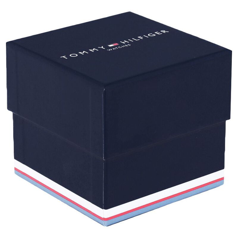 Buy Online Tommy Hilfiger Quartz Analog Black Dial Leather Strap Watch ...