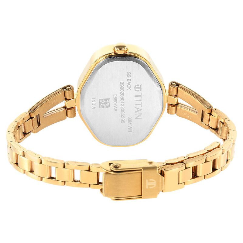 Buy Online Titan Karishma White Dial Metal Strap Watch for Women ...