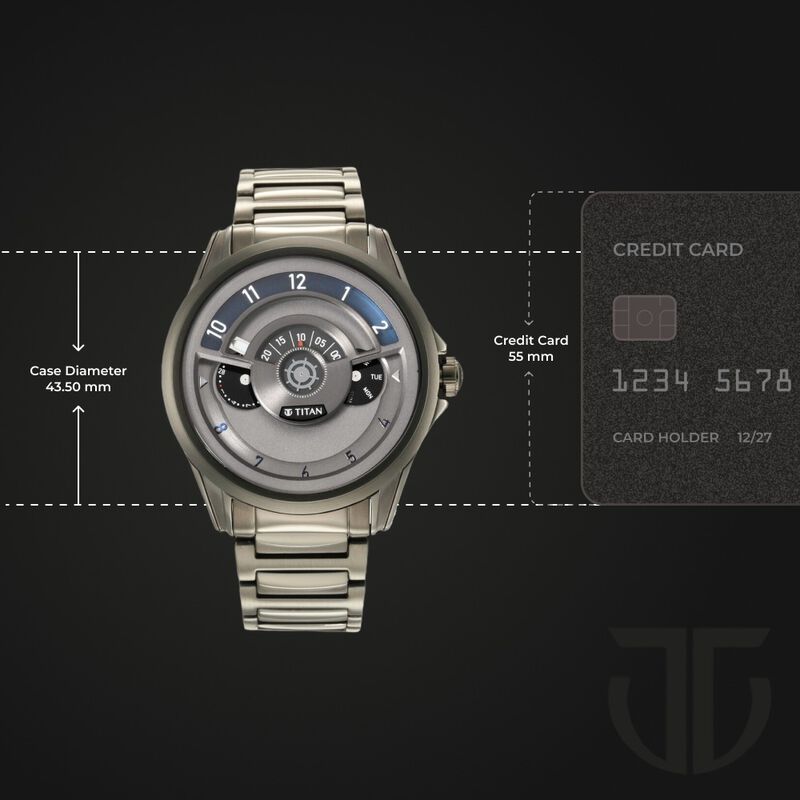 Buy Online Titan Maritime Quartz Multifunction Anthracite Dial ...