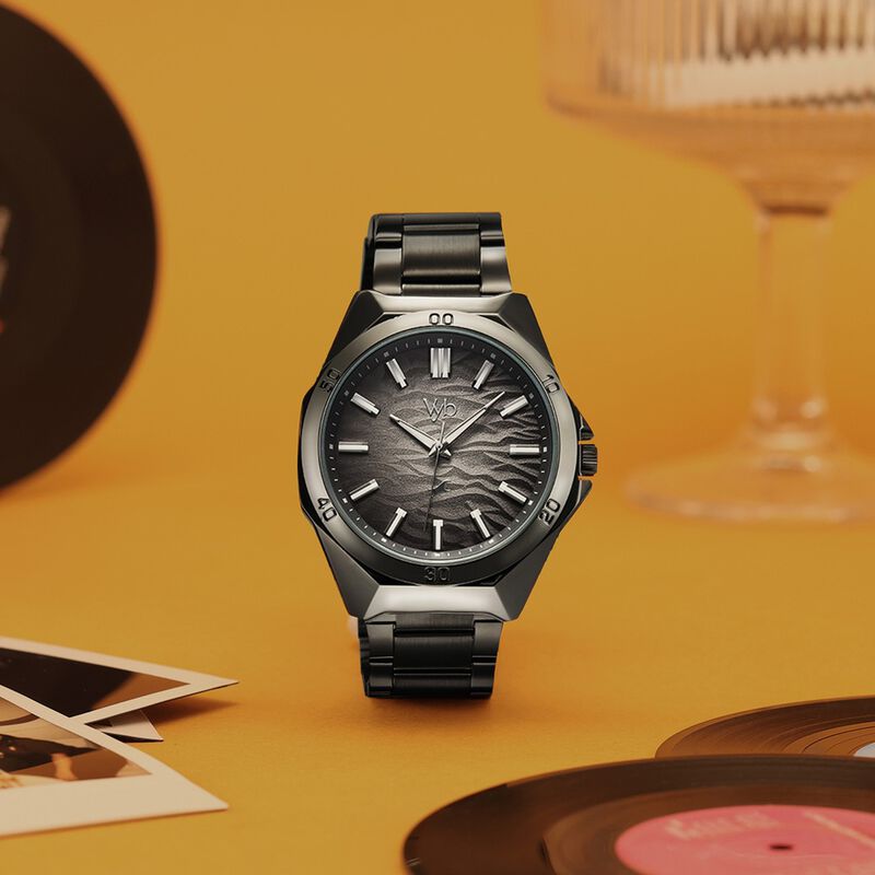 Buy Online Vyb Quest By Fastrack Quartz Analog Grey Dial Grey Stainless ...