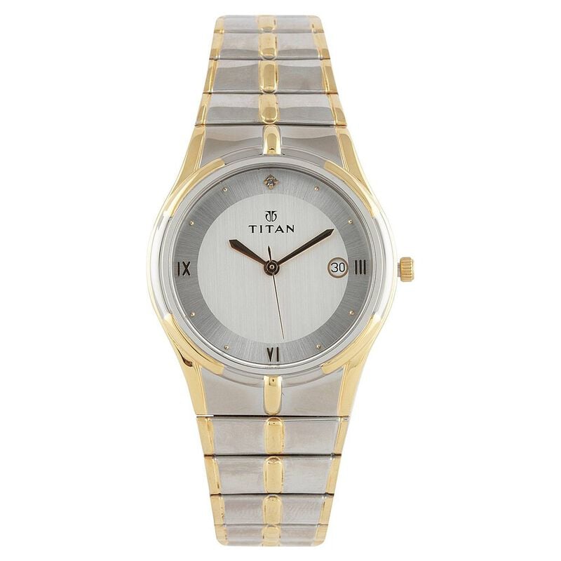 Buy Online Titan Quartz Analog with Date Silver Dial Watch for Men ...