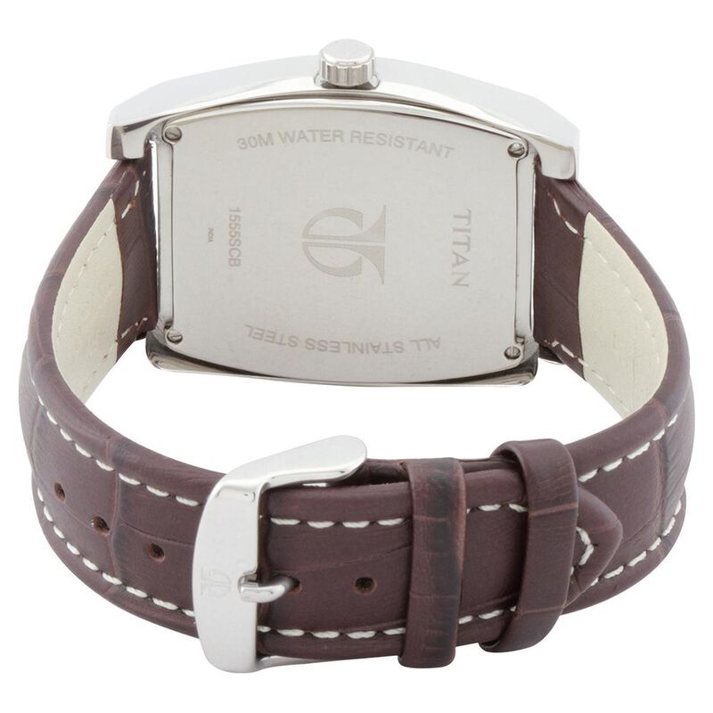 Buy Online Titan Quartz Multifunction with Moon Phase Silver Dial Watch ...