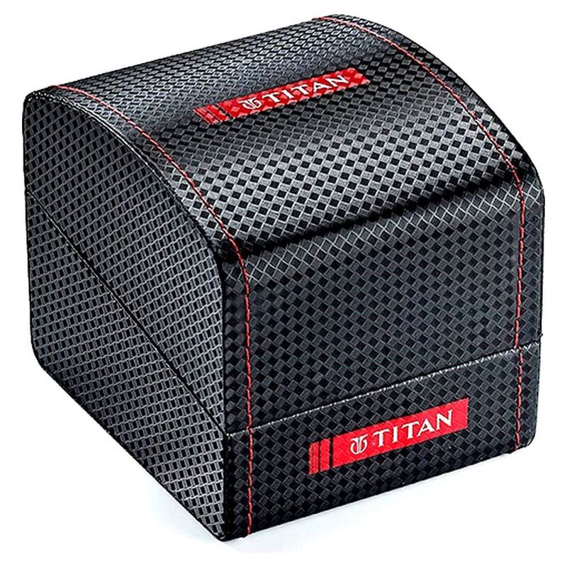 Buy Online Titan Quartz Analog with Date Black Dial Stainless Steel ...