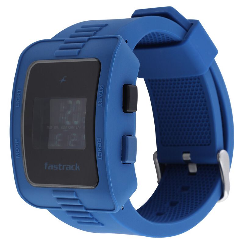 Buy Online Fastrack Digital Grey Dial Silicone Strap Watch for Guys ...