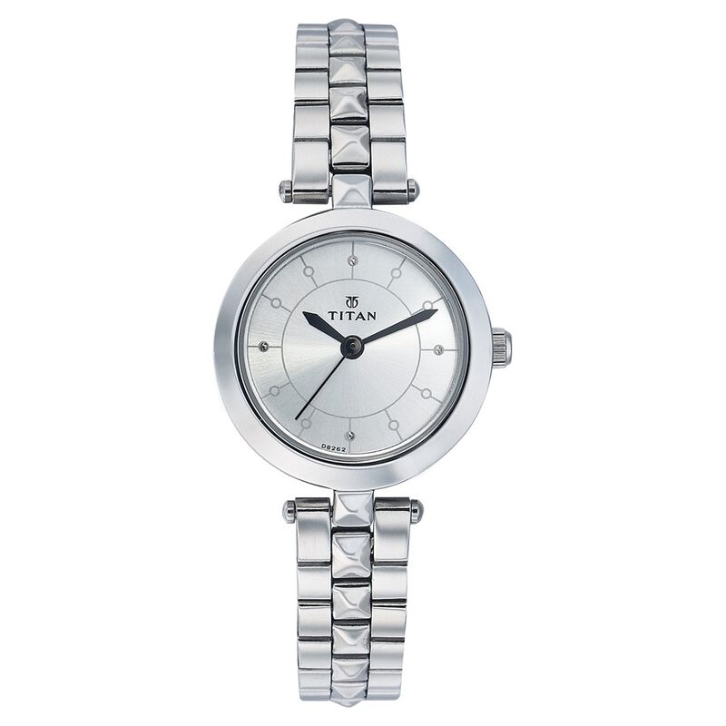 Buy Online Titan Quartz Analog Silver Dial Metal Strap Watch for Women ...