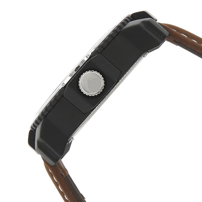 Buy Online Fastrack Quartz Analog Silver Dial Leather Strap Watch for ...