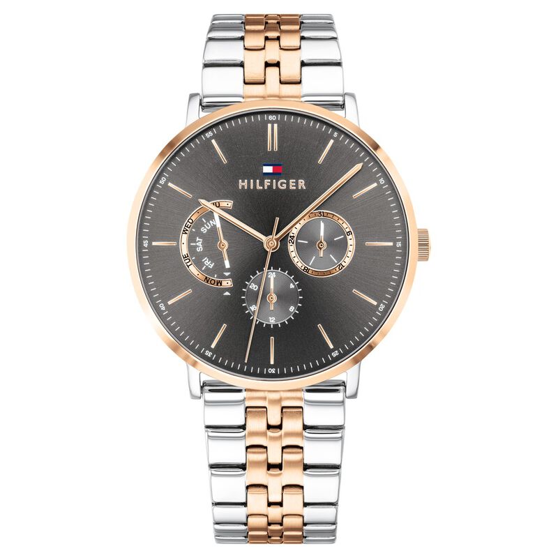Buy Online Tommy Hilfiger Quartz Analog Grey Dial Stainless Steel Strap ...