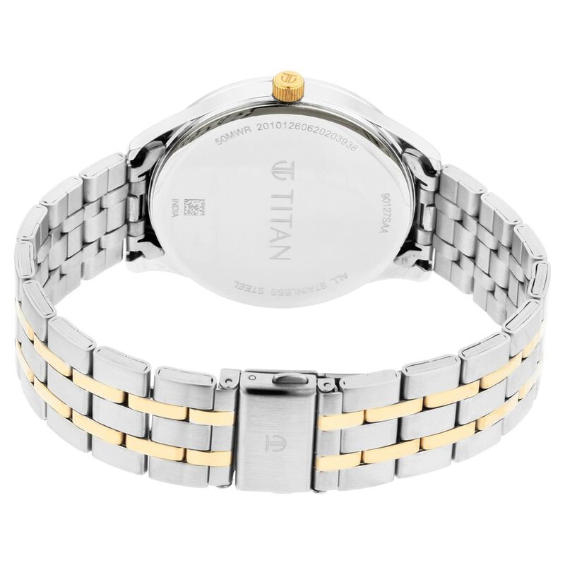 Buy Online Titan Regalia Opulent White Dial Analog with Day and Date ...