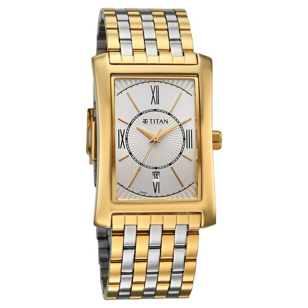 Buy Online Titan Regalia Allure Analog with Date and Silver White Dial ...